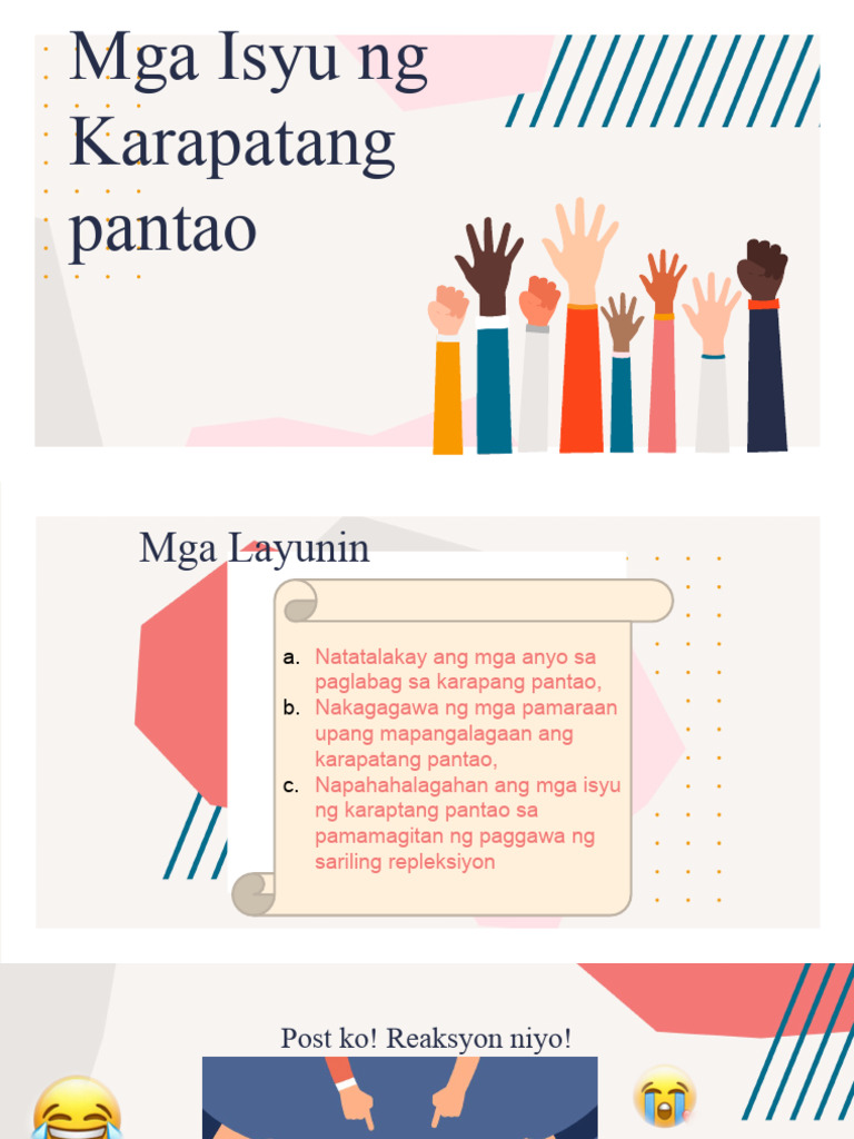 Karapatang Pantao Powerpoint | PDF