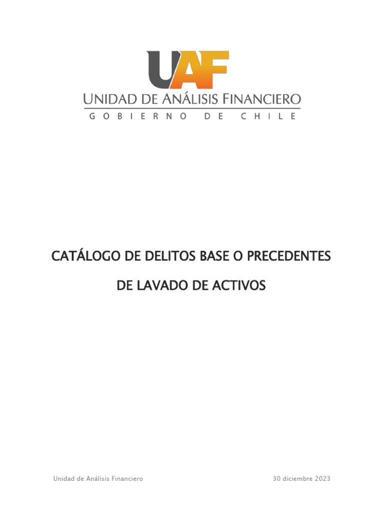 Delitos Precedentes de Lavado de Activos | PDF | Castigos | Bolsa