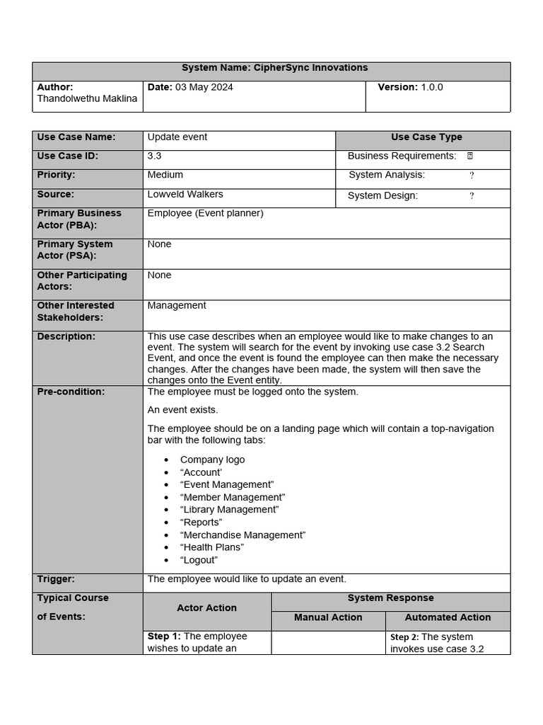 Technical narrative 3.3 | PDF | Computing | Software