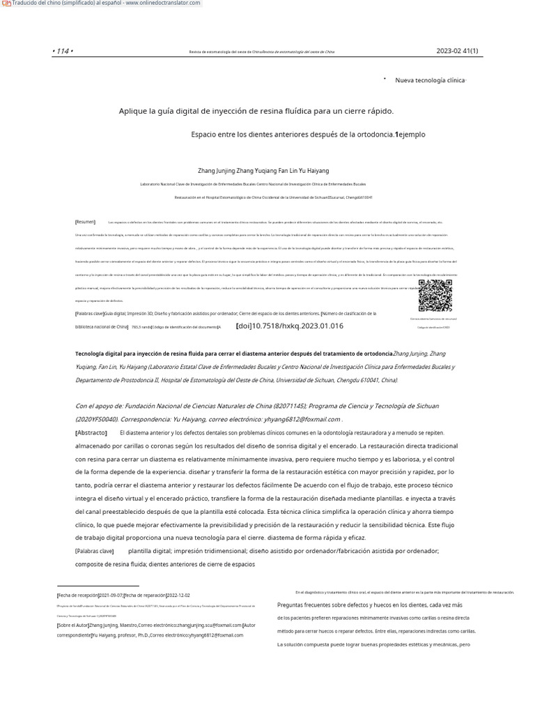 Wcjs 41 01 114.zh CN - Es | PDF | Odontología | Impresión 3d