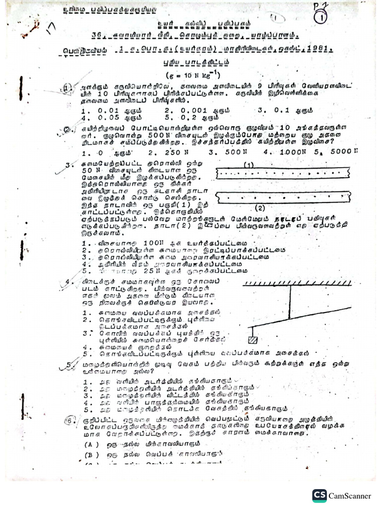 AL Physics Paper 1980s | PDF