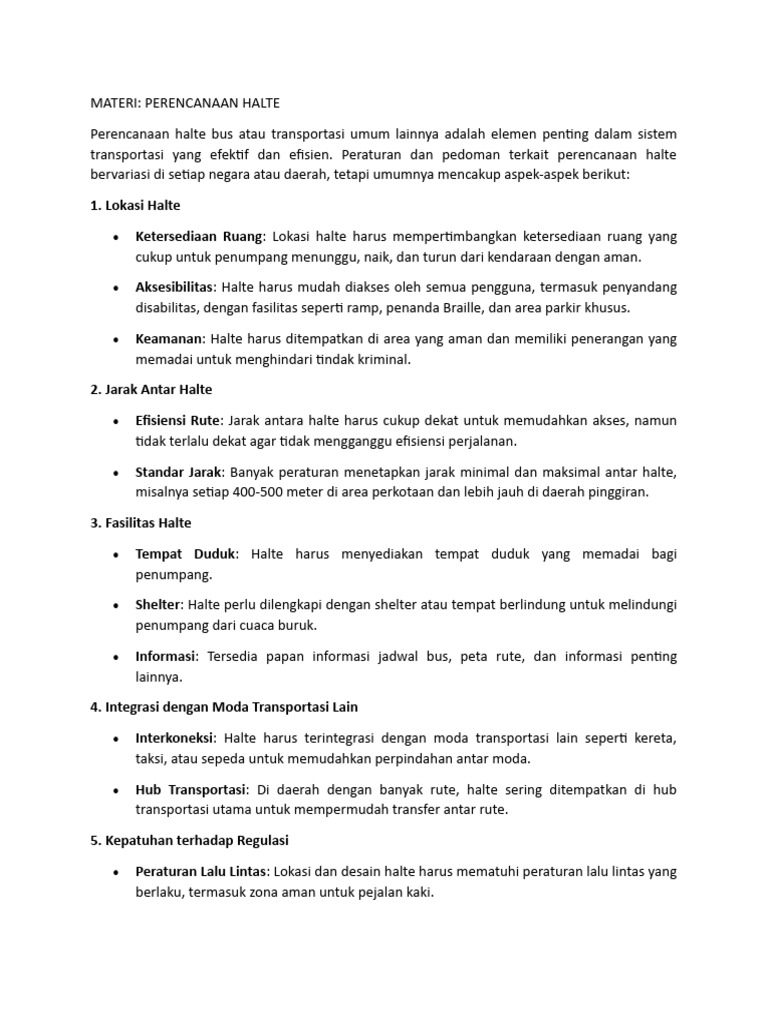Materi Tentang Halte | PDF | Komputer | Teknologi & Rekayasa