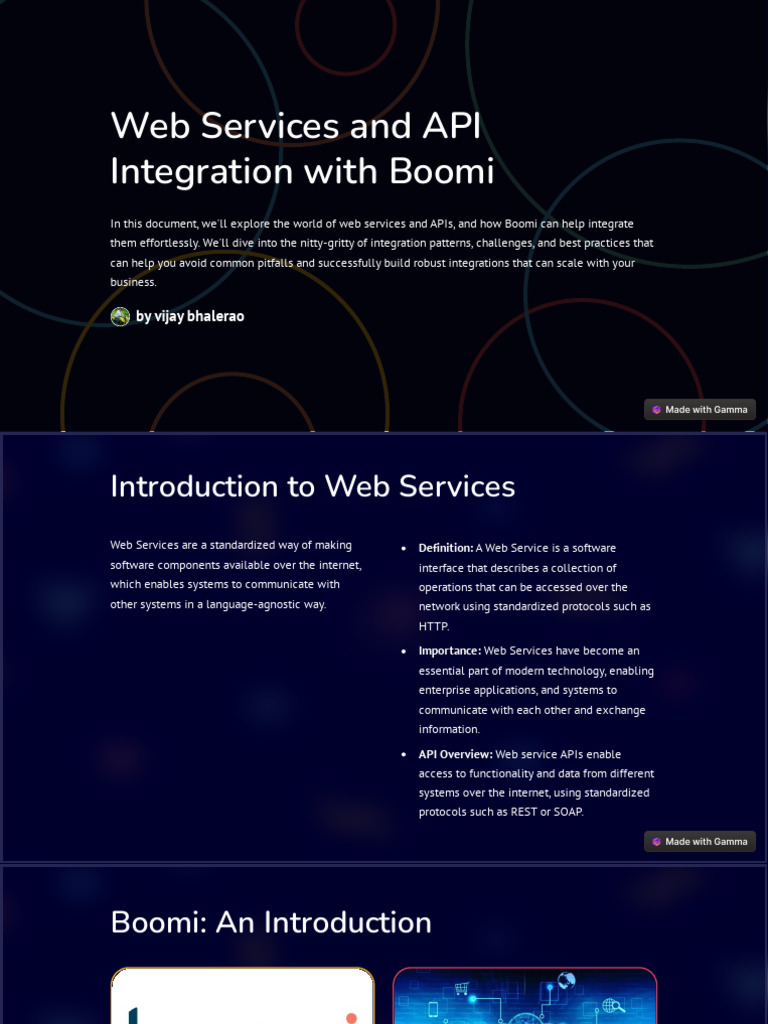 Web Services and API Integration With Boomi | PDF | Web Service | World Wide Web