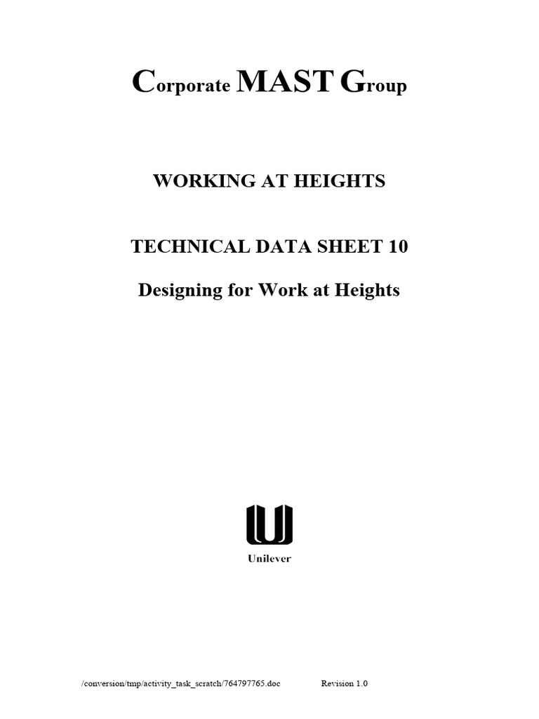 Designing For Working at Heights | PDF | Occupational Safety And Health ...
