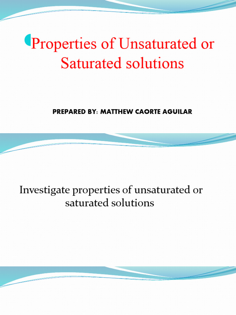 G7 Science Q1 - Week 6-Unsaturated and Saturated Solution | PDF ...