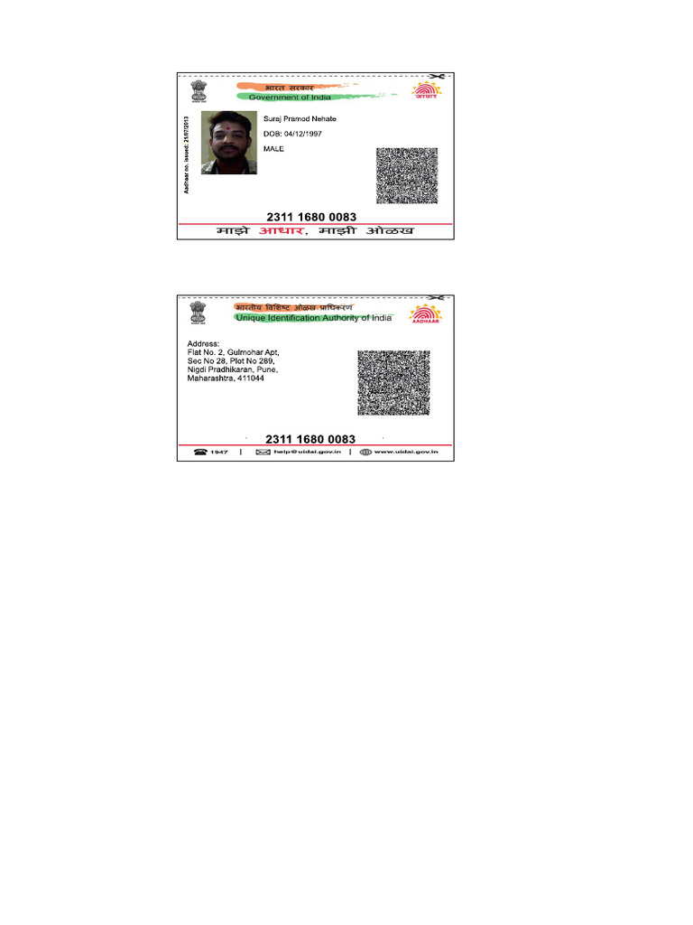 AADHAR | PDF