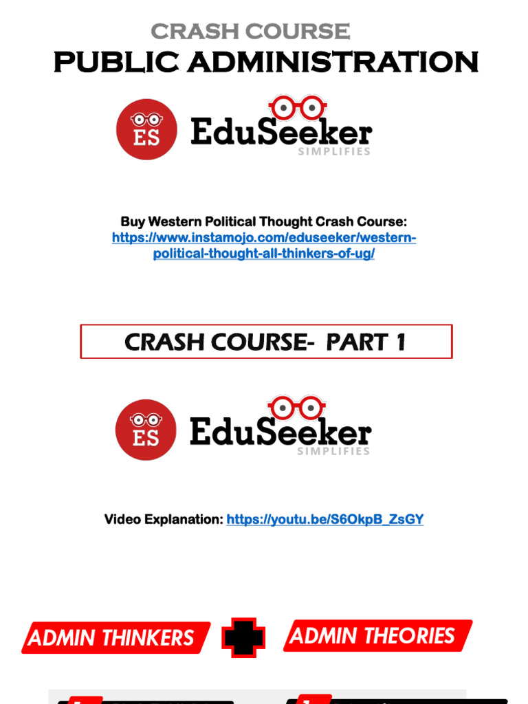 Public Administration Crash Course Overview | PDF | Motivation ...