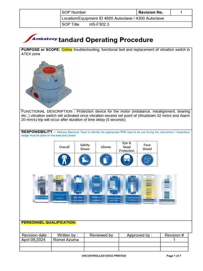 4600 and 4300 VSH - Commented | PDF | Personal Protective Equipment ...