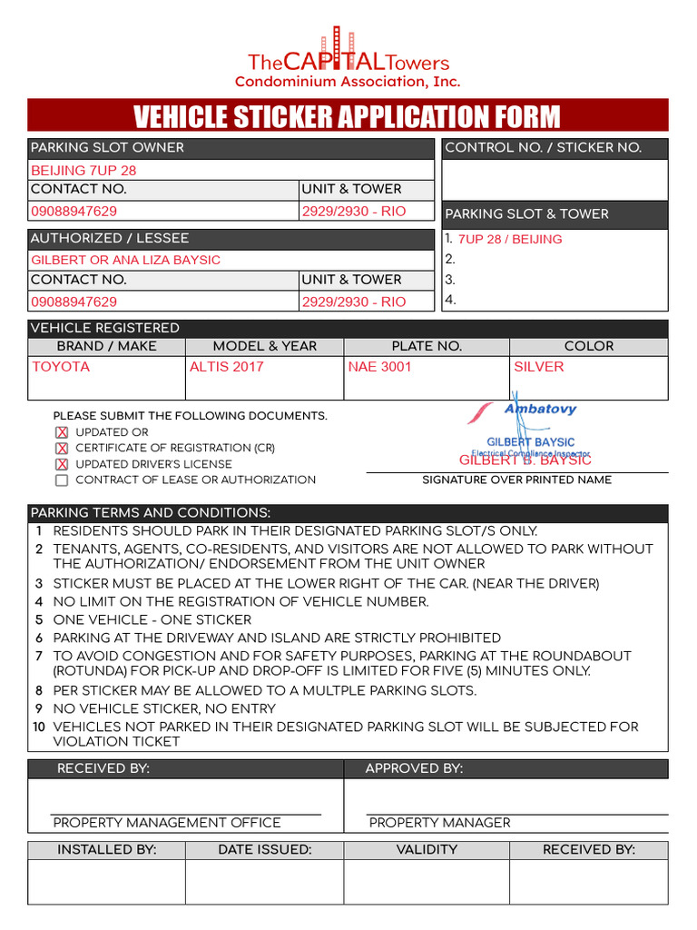 Rio 2929 - 2930 Car Sticker - Toyota Altis | PDF | Business | Finance ...