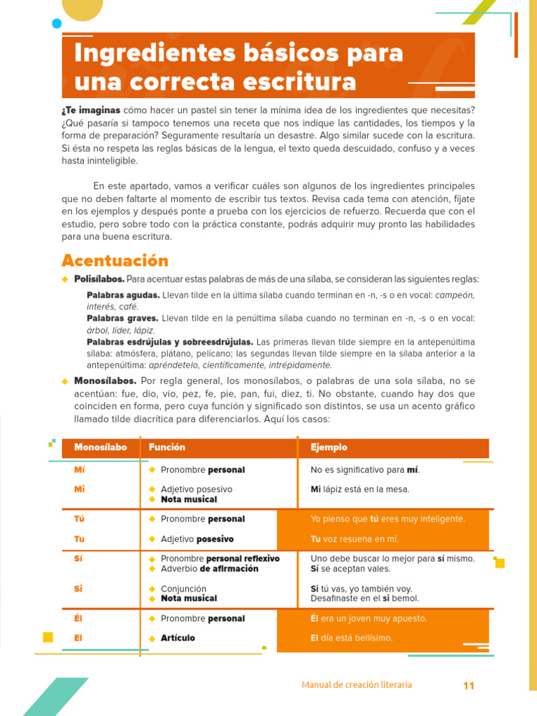 Guía de Acentuación y Puntuación | PDF | Puntuación | Unidades Semánticas