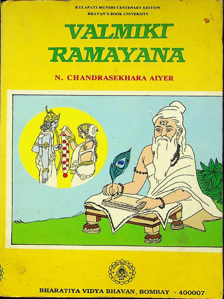 Valmiki Ramayan by Chandra Shekhar Iyer - Bharatiya Vidya Bhavan Bomaby | PDF