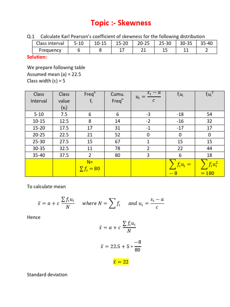 Skewness Examples | PDF | Mode (Statistics) | Skewness Skewness Examples | PDF | Mode (Statistics) | Skewness
