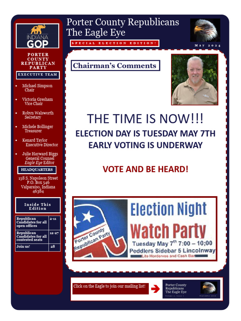 Eagle Eye May Primary Election Bulletin 2024.01 | PDF | Republican ...