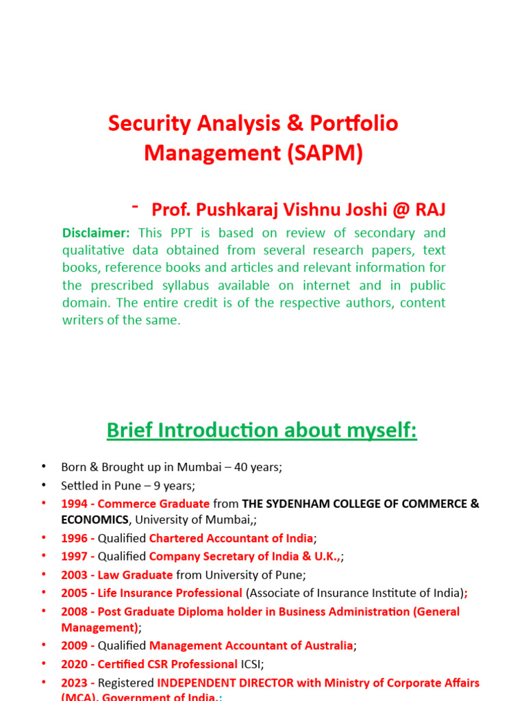 Lexicon - Unit1 - Introduction | PDF | Investing | Financial Markets