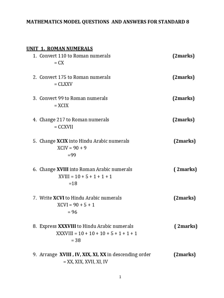 STD 8 Maths | PDF | Speed | Arithmetic