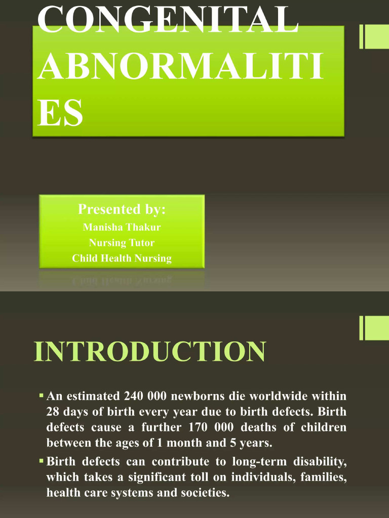 Congenital-Abnormalities | PDF
