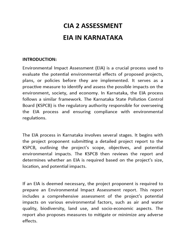Cia 2 Draft | PDF | Environmental Impact Assessment | Natural Environment