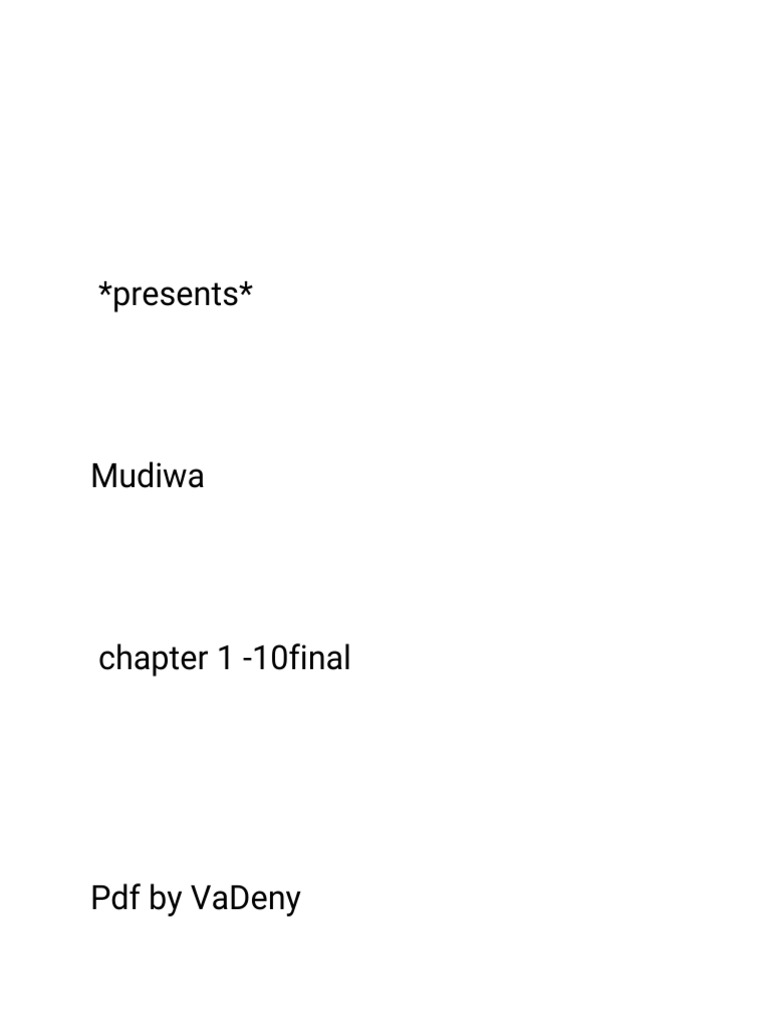 MUDIWA | PDF