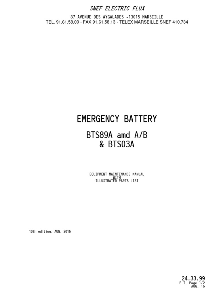 Manual (Bts89-Bts03A 243399) | PDF | Battery Charger | Power Supply
