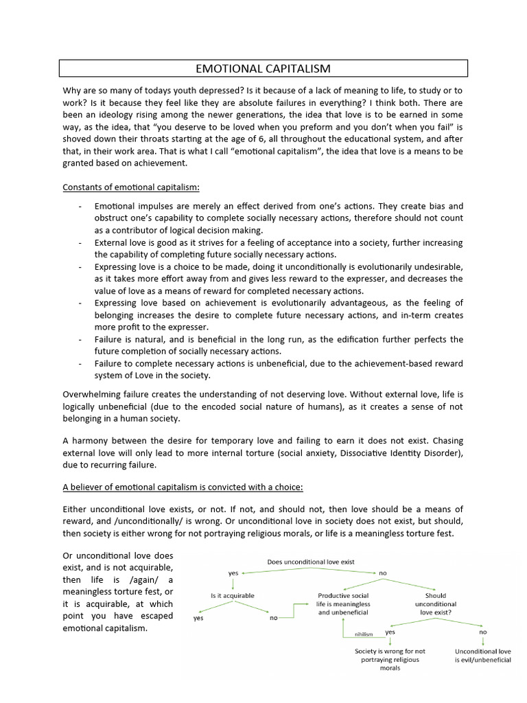 Emotional Capitalism | PDF | Love | Capitalism