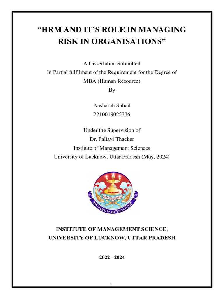 Final Dissertation | PDF | Human Resource Management | Employment