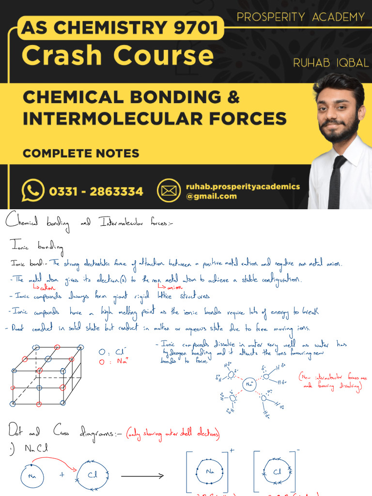 Chemical Bonding and Intermolecular Forces | PDF
