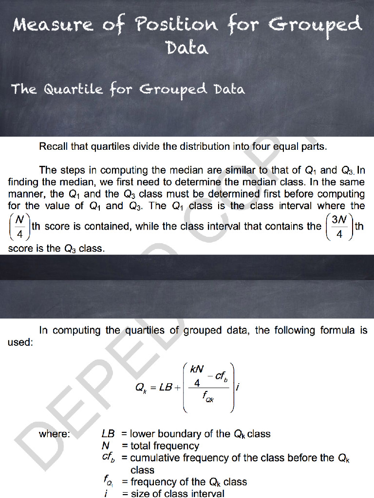 Measures Of Position
