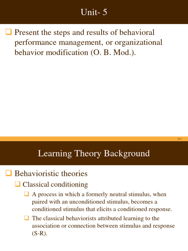 OB - Unit - 5 PPT in PDF Form | Download Free PDF | Leadership ...