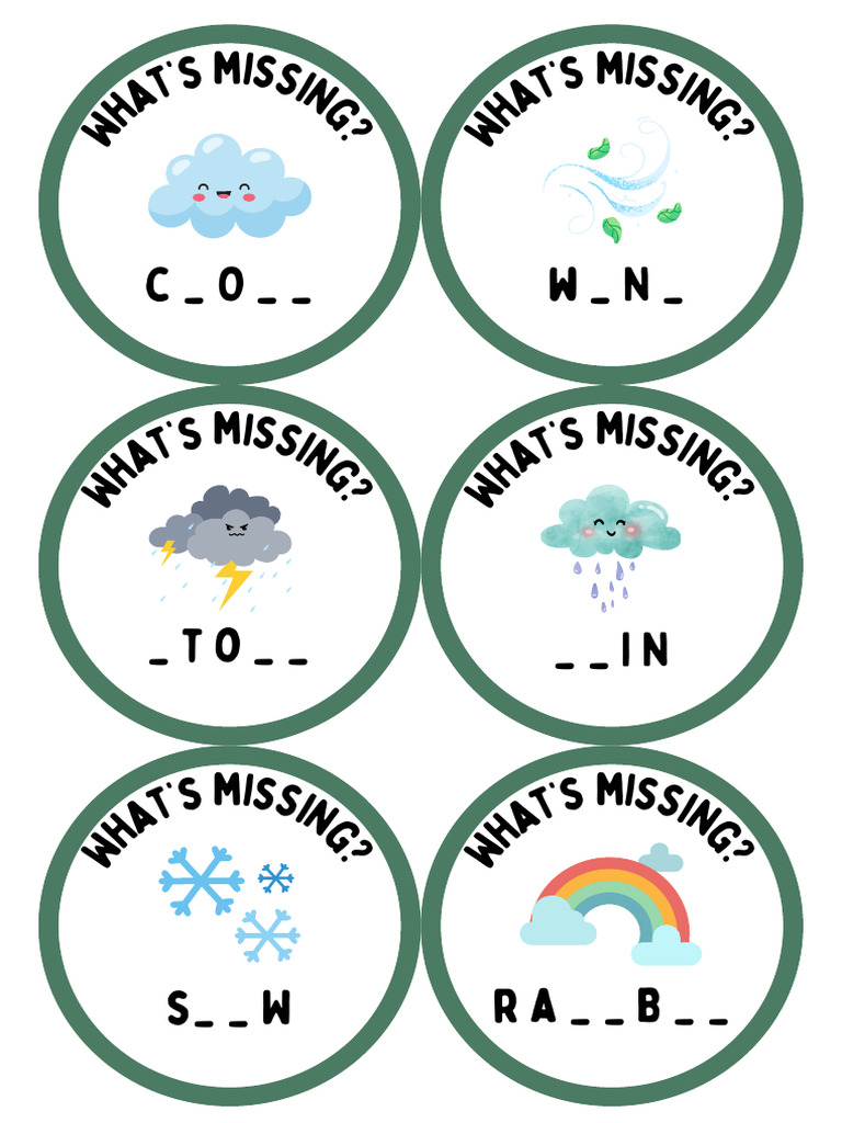 What's Missing - Teaching Aid | PDF