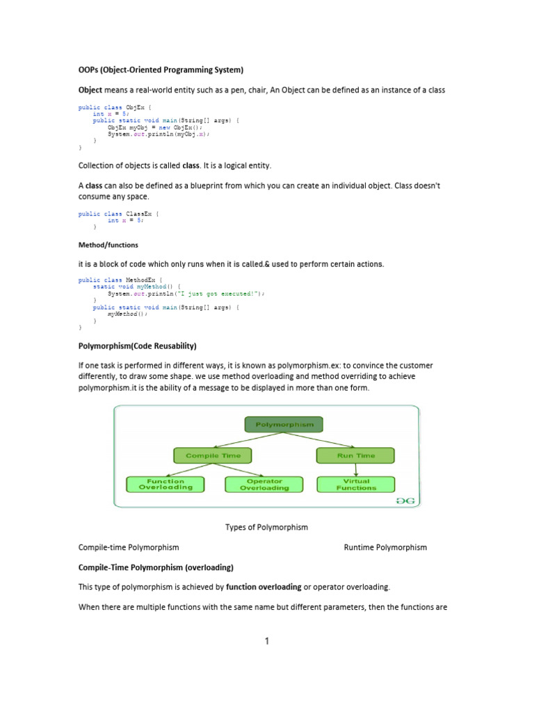 Core Java Pdf Inheritance Object Oriented Programming Class 3806