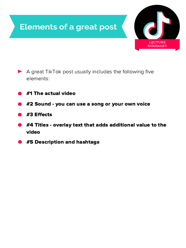 Tiktok Cheat Sheet | PDF