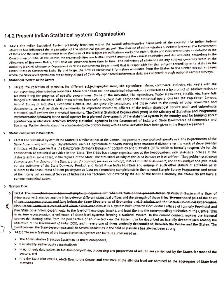 Indian Official Statistics Lecture1. | PDF