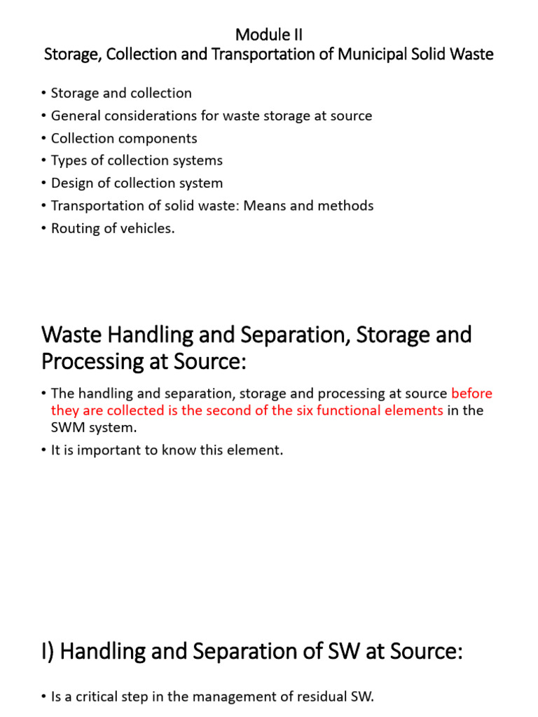 SWM 2 | PDF | Waste | Waste Management