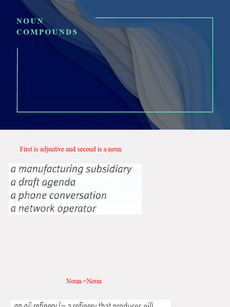 Noun Compounds | PDF