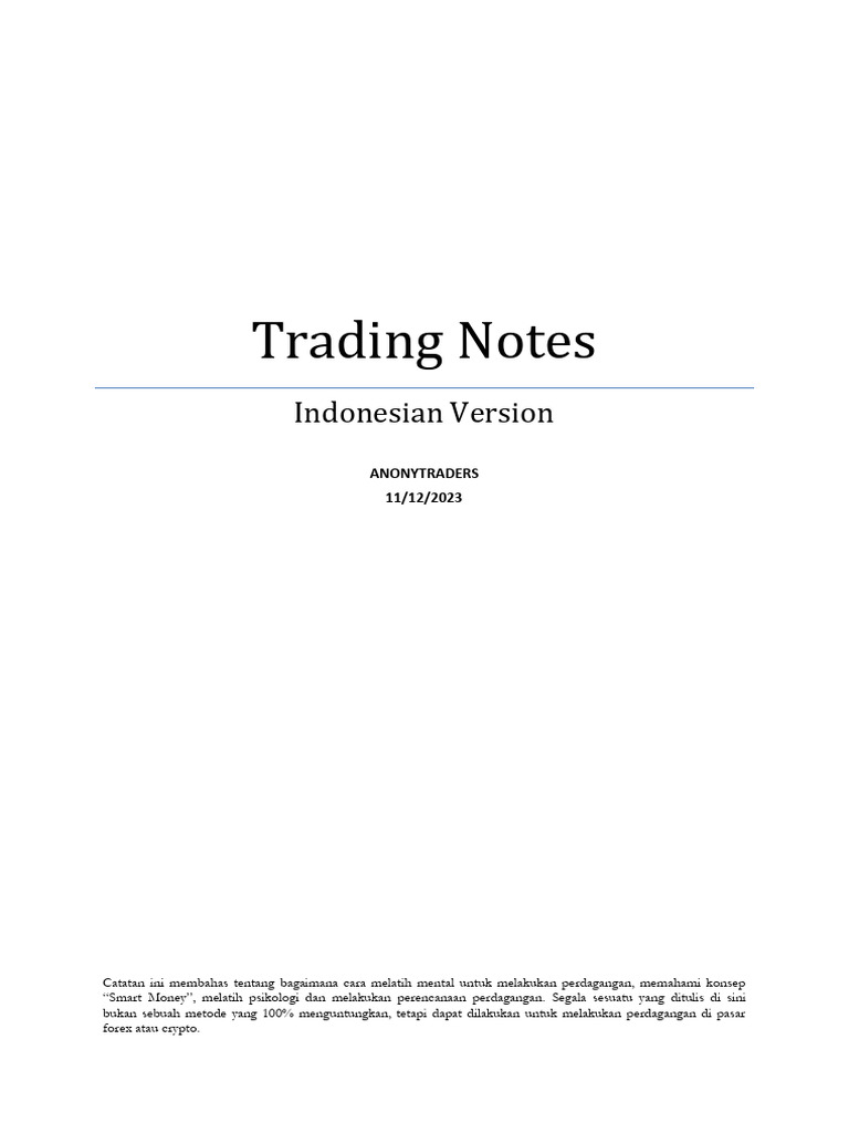 Trading Notes | PDF
