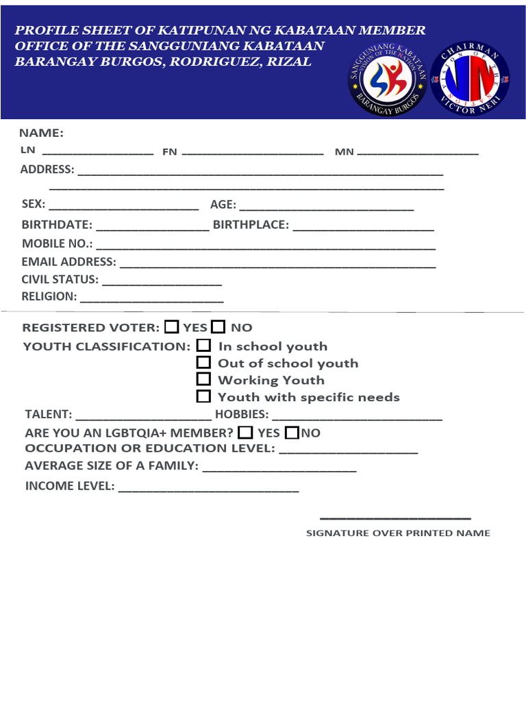KK Form | PDF