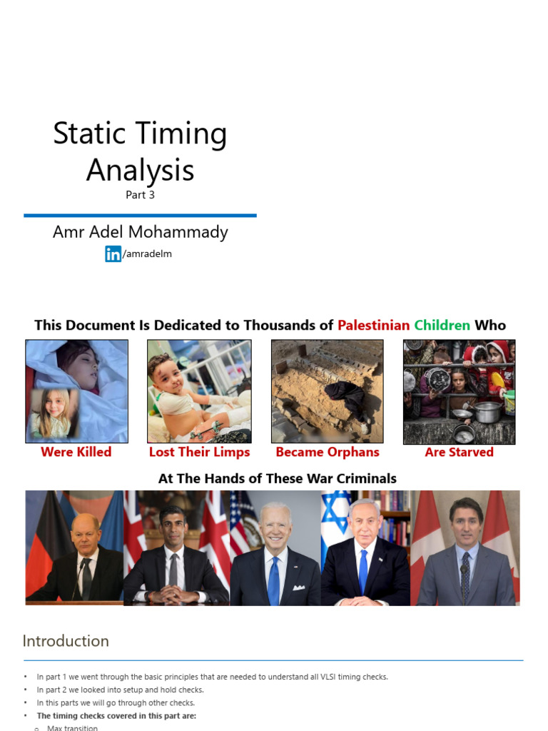 Vlsi Static Timing Analysis Part 3 Pdf Electrical Circuits 8034