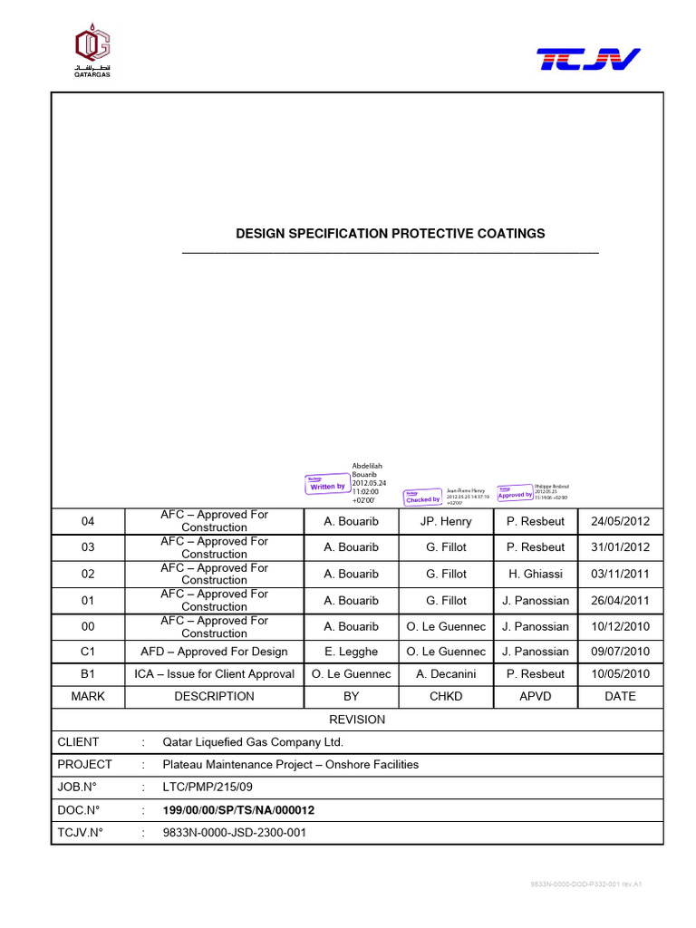 Painting Specification | PDF | Stainless Steel | Pipe (Fluid Conveyance)