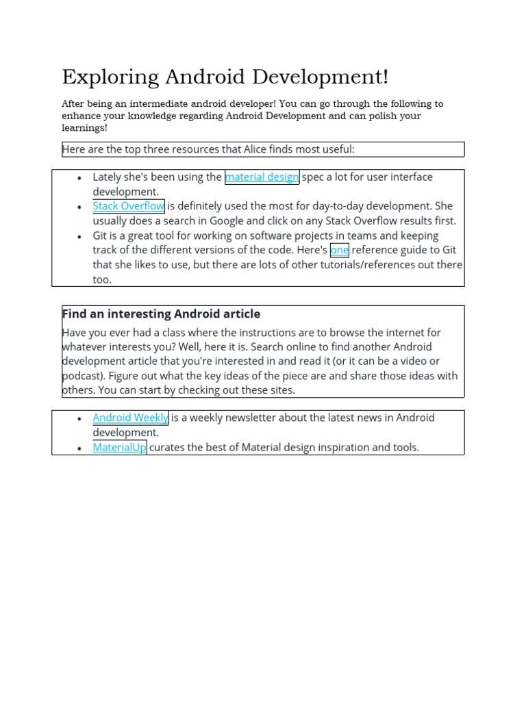 Exploring Android Development | PDF