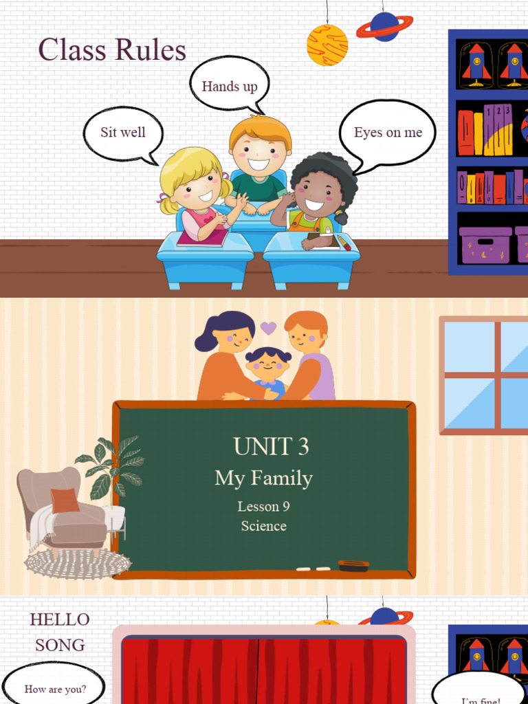 Unit 3 My Family - Lesson 9 - Science | PDF