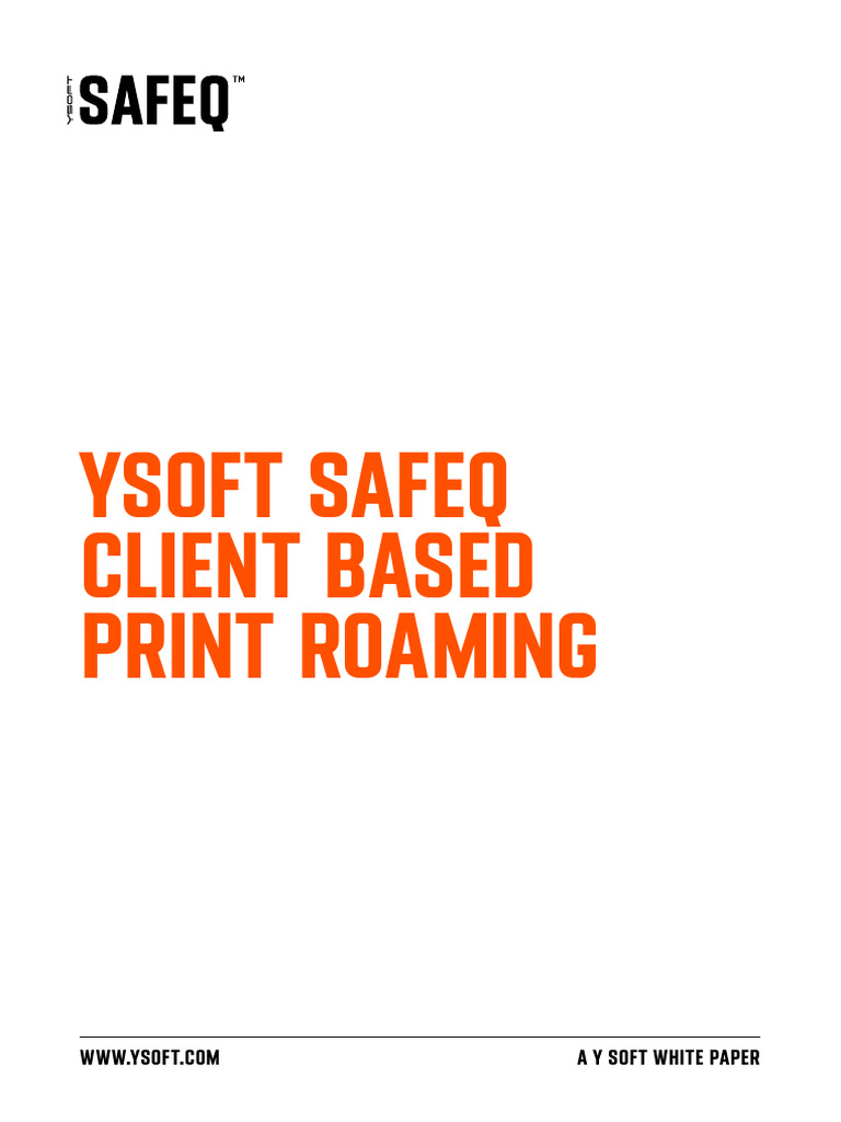 YSoft SafeQ CBPR Whitepaper ENG | PDF | Server (Computing) | Backup
