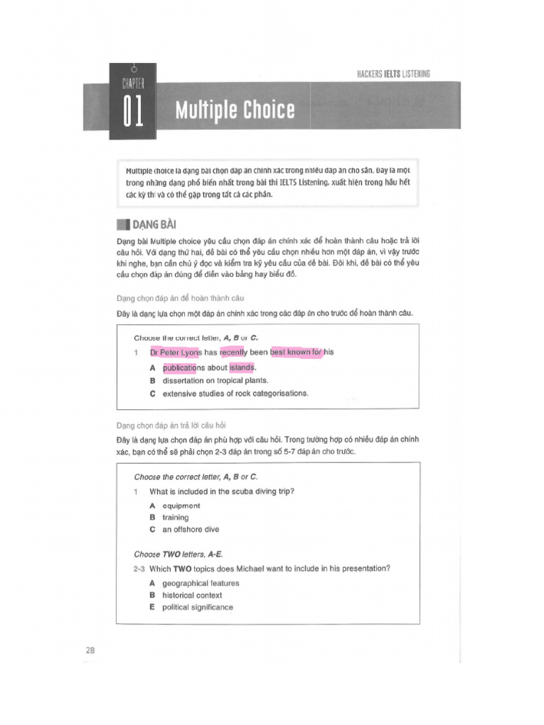 Unit 1 - Multiple Choice Lis | PDF