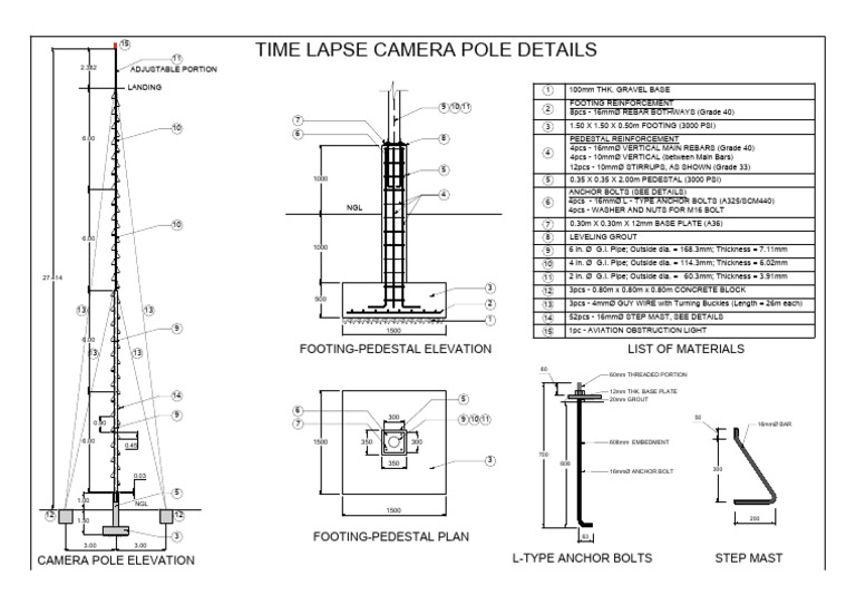 TIME LAPSE CAMERA POLE | Download Free PDF | Materials | Civil Engineering
