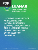 LUANAR Postgraduate Admissions 2025/2026 | PDF | Dietitian | Academic ...
