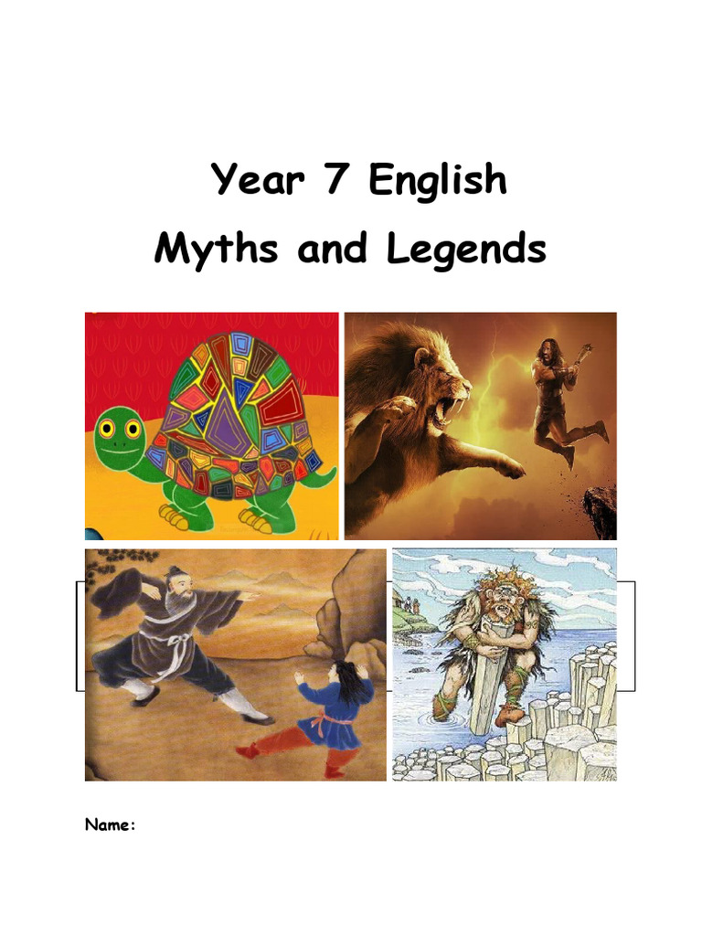 Y7 Myths and Legends Booklet | PDF | Theseus | Minotaur