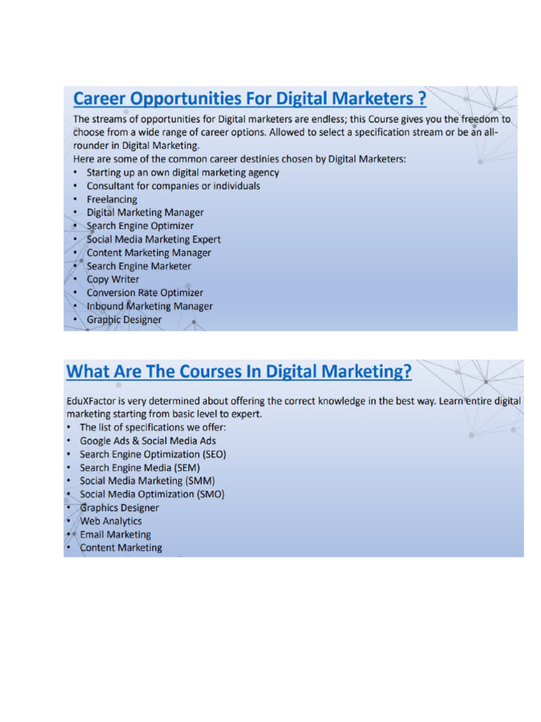 Digital Marketing Career | PDF