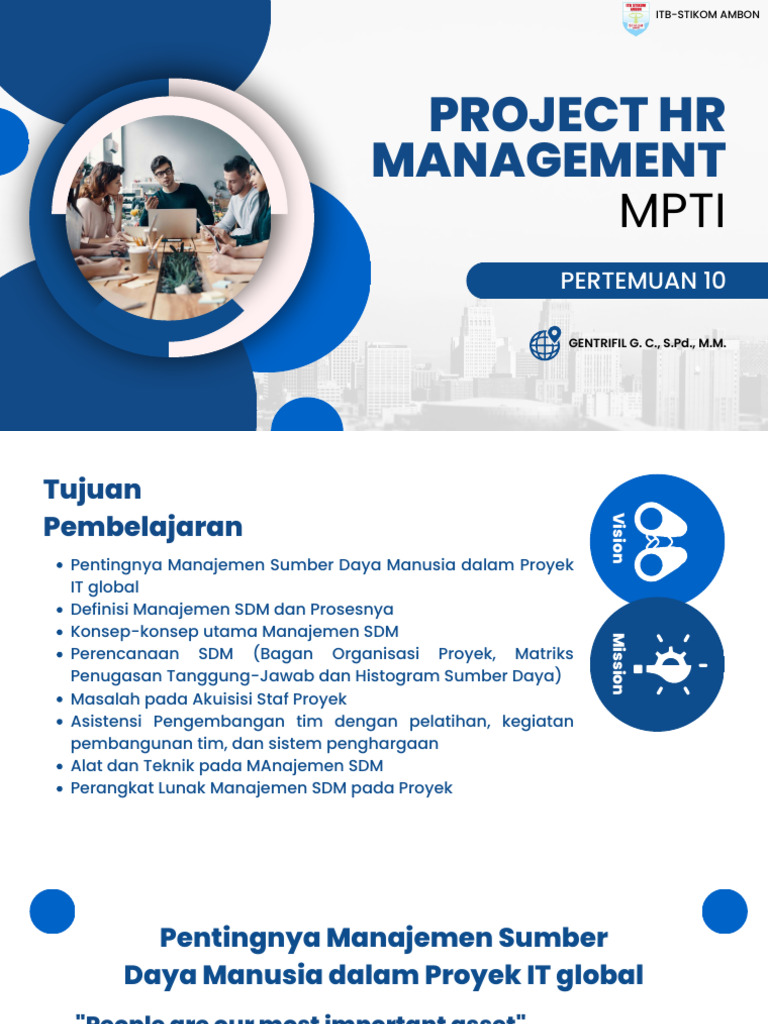 MPTI - 10 PROJECT HR MANAGEMENT - Compressed | PDF | Karier & Perkembangan