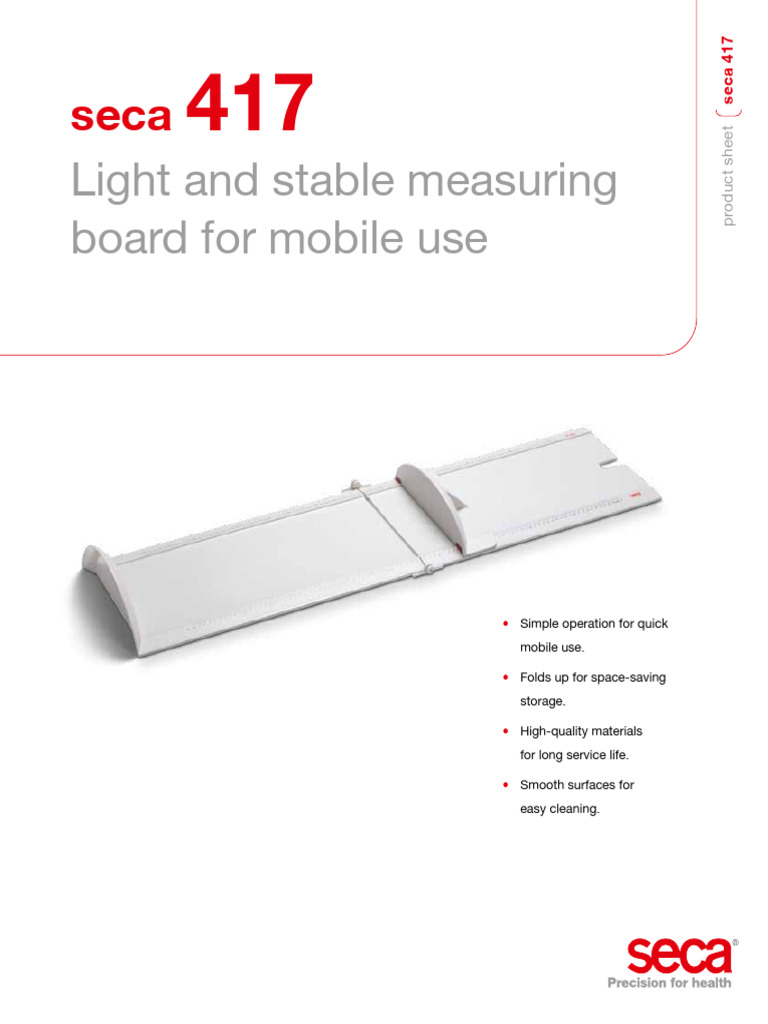 seca 417 Mobile Measuring Board Guide | PDF