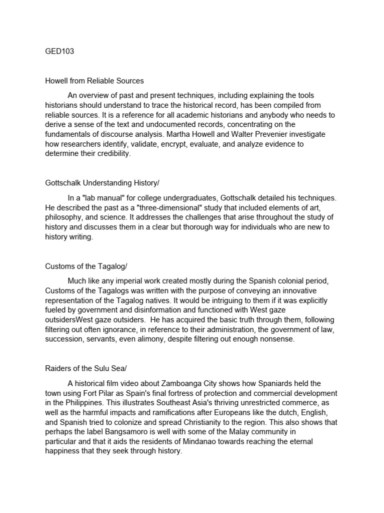 Assessment 6-Thought Paper-M1 | PDF | Philippines