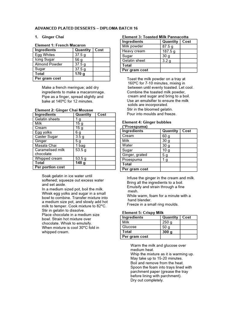 Advanced Plated Desserts 2020 | PDF | Chocolate | Foods